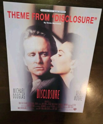 Theme from Disclosure 1994 Sheet Music Ennio Morricone Michael Douglas ...
