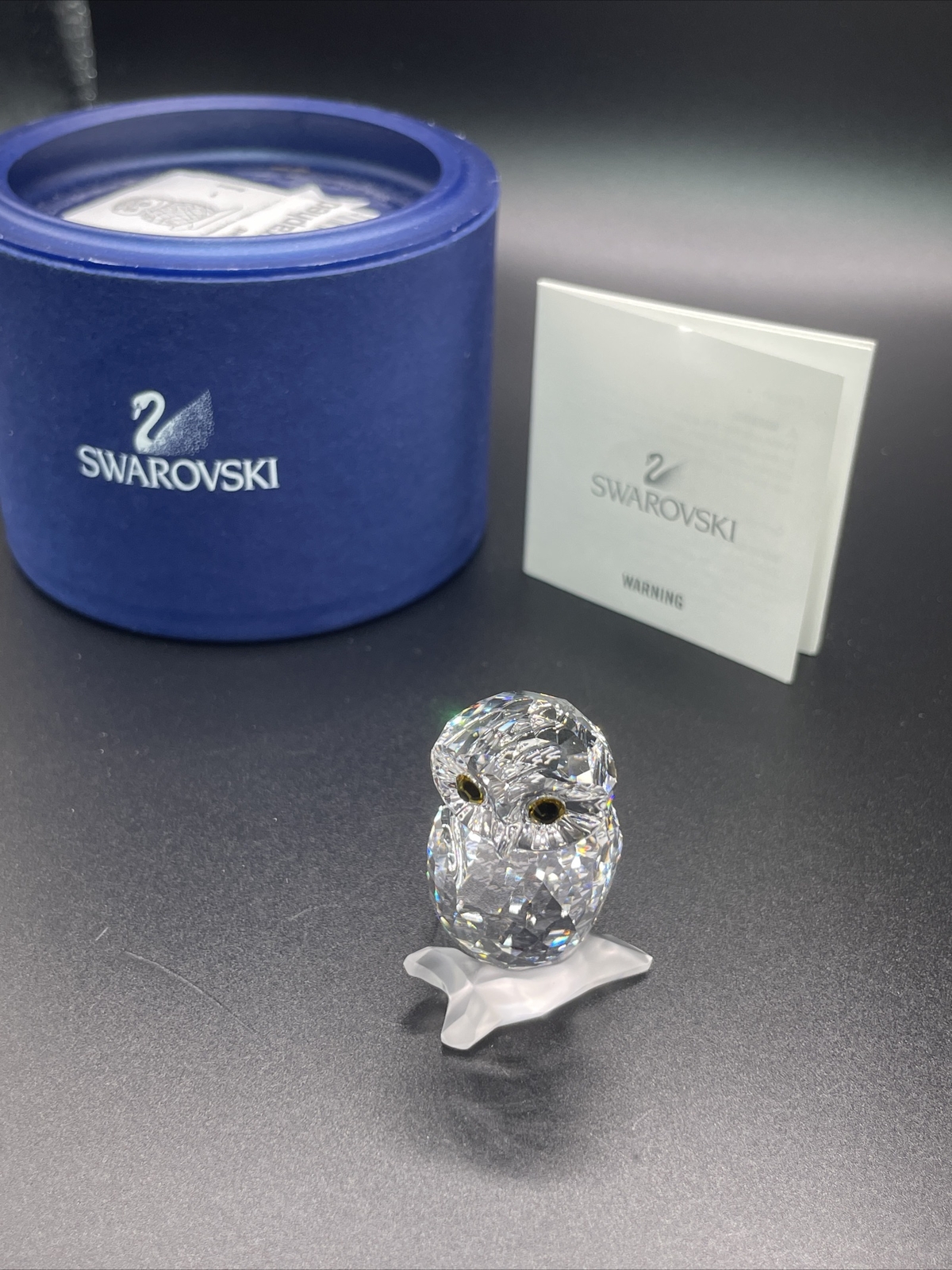 SWAROVSKI AUTOGRAPHED BY ARTIST. RARE OWL 1003319. Autographed In 2014 ...