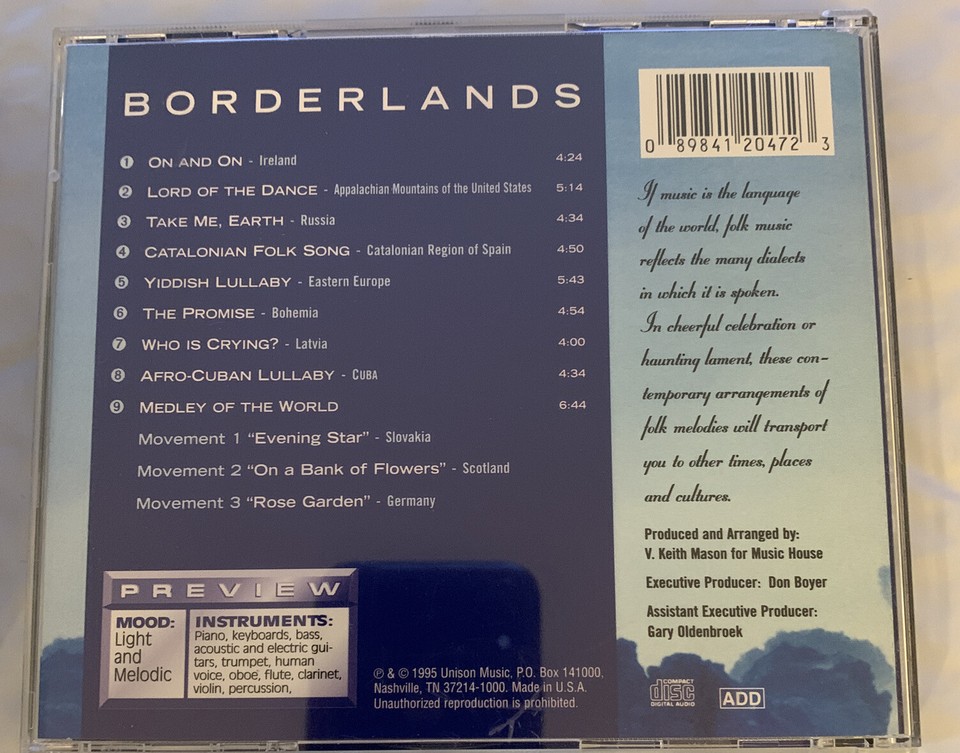 Borderlands - Music CD - - - Unison Music - Very Good - Audio CD - 1 ...