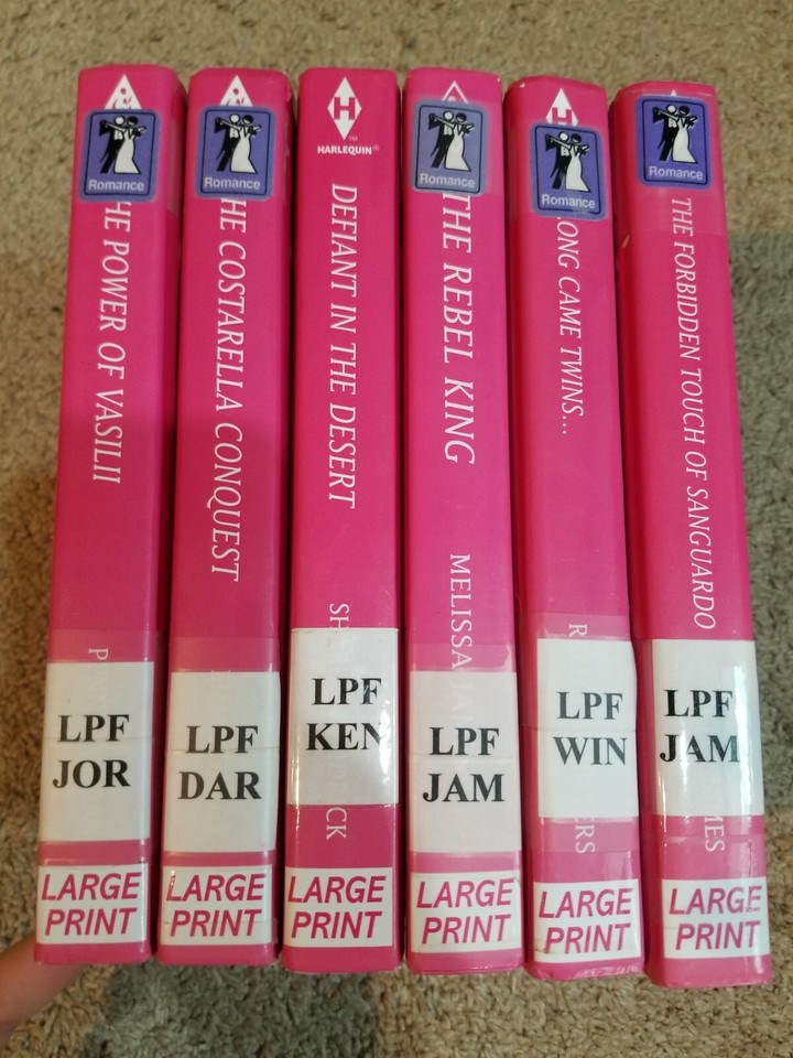 Harlequin Large Print Romance Books Lot of 6 - Hardbacks | eBay