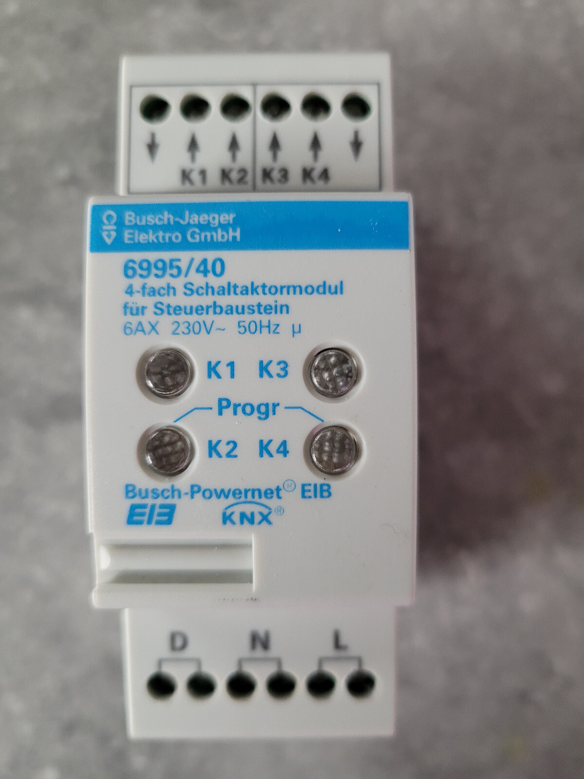 Busch-Jaeger 6995/40 EIB KNX Powernet Schaltaktormodul 4fach mit ...