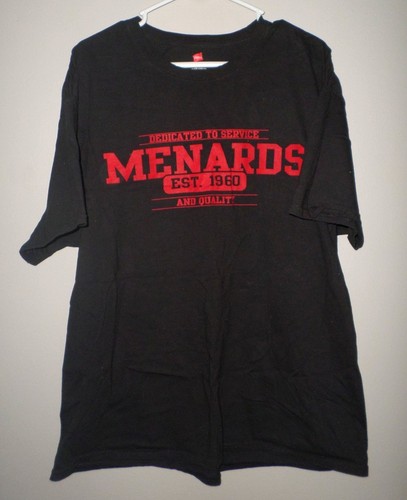 MENARDS logo tee XL chain construction Wisconsin contractor 1960 T ...