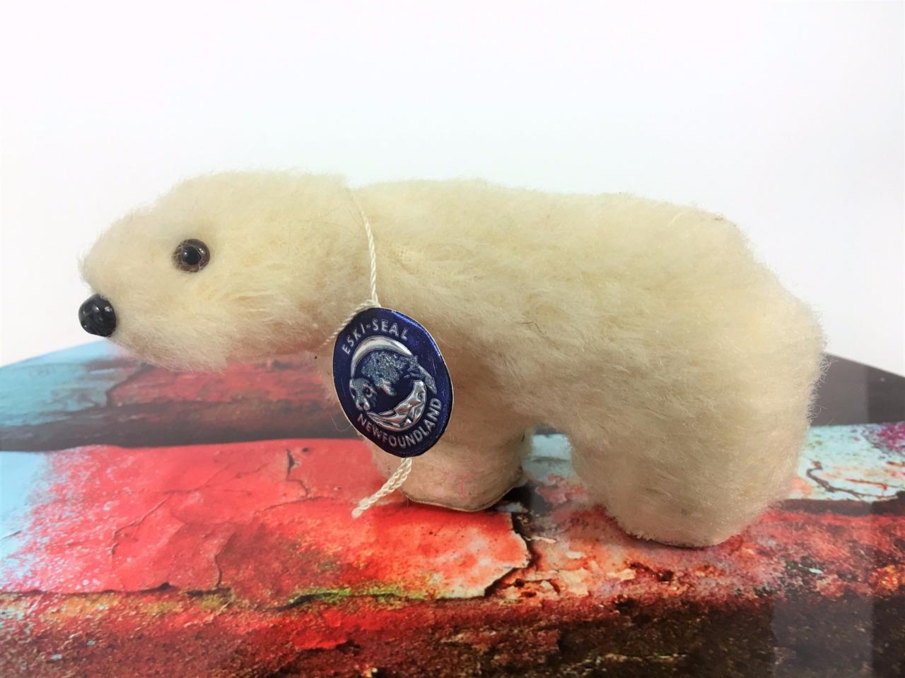 Eski-Seal Polar Bear Newfoundland Toy Plush Canada Mini 5" Wool Vintage ...