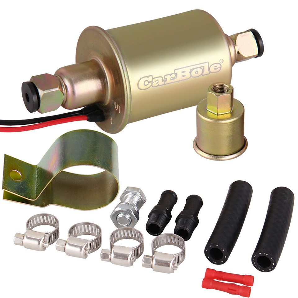 12V Universal Electric Fuel Pump Inline 5-9Psi Cars Trucks Tractors ...