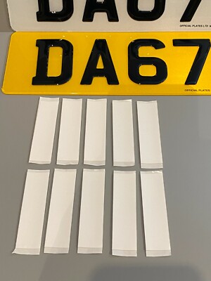 10x Double Sided Sticky Pads for Number Plates - Super Strong ...