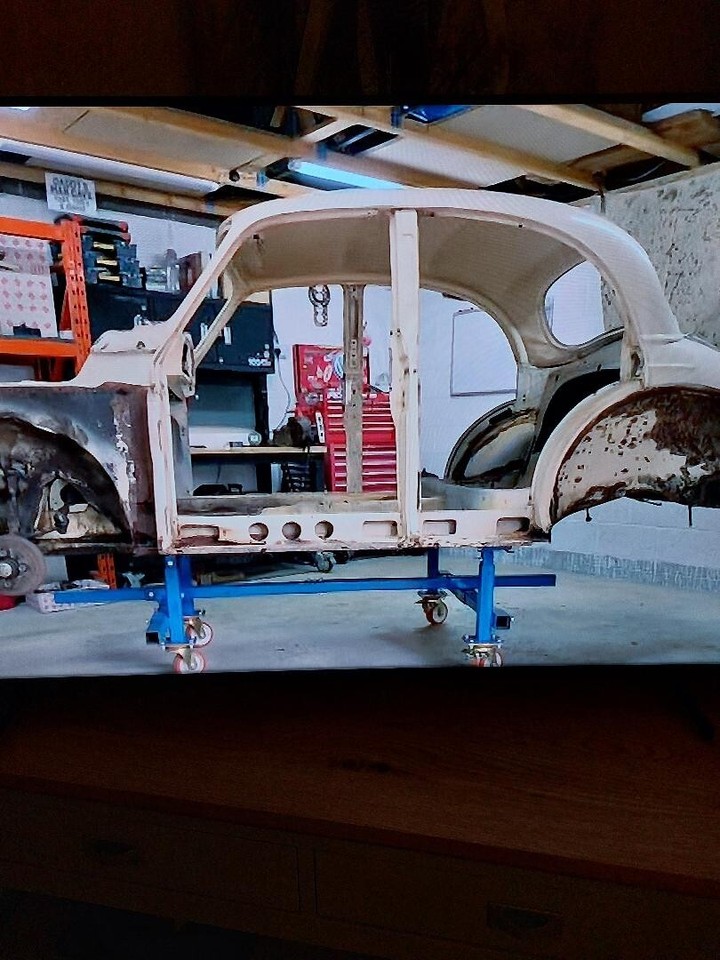 HEAVY DUTY Car dolly, chassis mover roller jig paint shop restoration ...