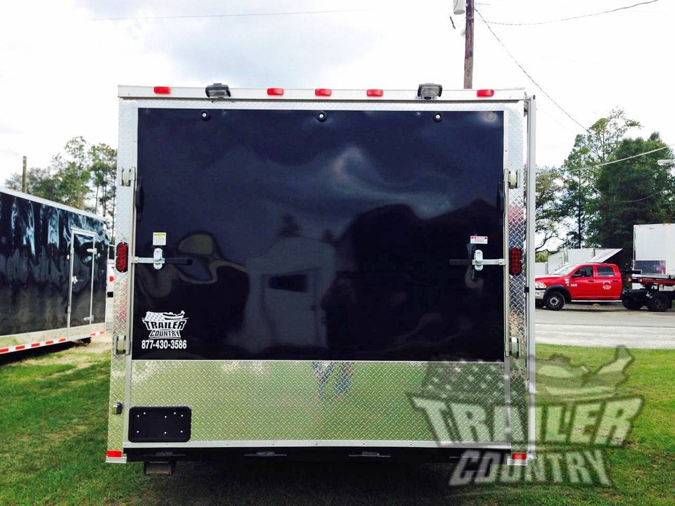 NEW 2026 8.5 X 24 V-NOSE ENCLOSED CARGO CAR HAULER TRAILER LOADED RACE ...