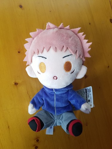 Taito Jujutsu Kaisen Plush toy Yuji Practice wear Blue Hoodie New | eBay