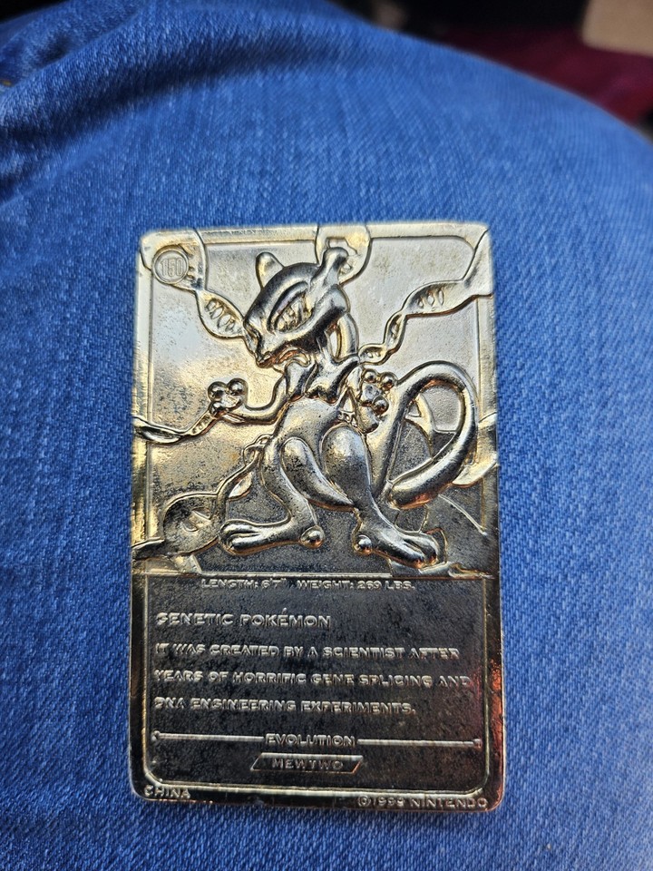 Pokémon Card Mewtwo 1999 Gold Card Burger King Promo - Used | eBay UK