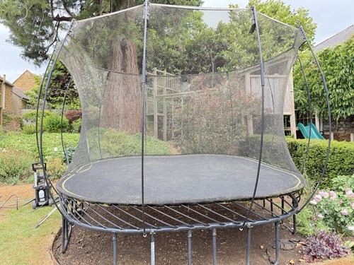 11ft Springfree Large Square Trampoline with BRAND NEW MAT | eBay UK