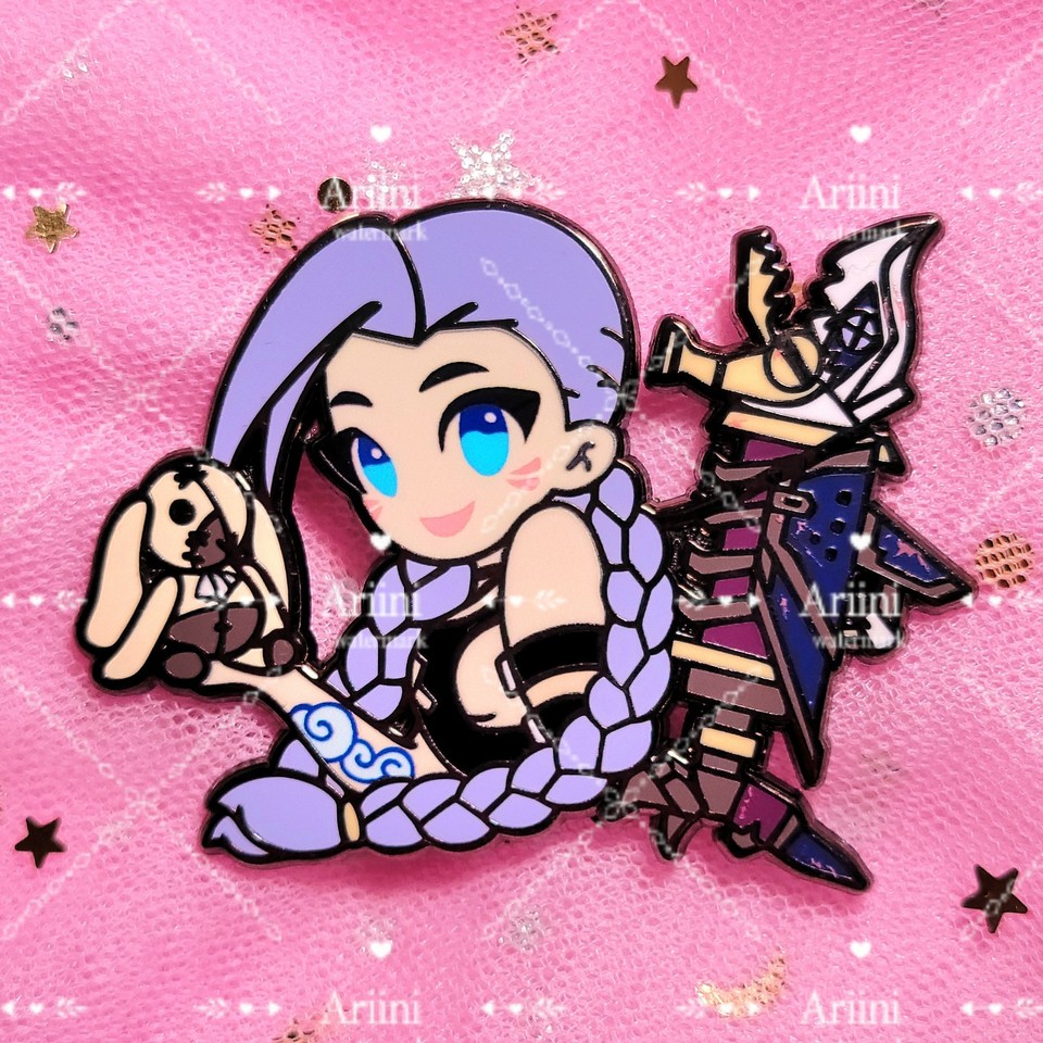 Jinx Pin Arcane Jinx pin Arcane pin Bunny League of Legends pin TFT pin ...