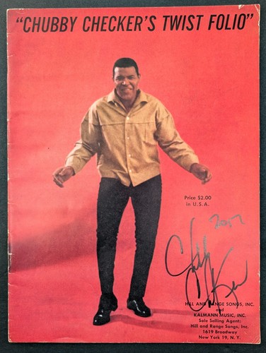 CHUBBY CHECKER Signed Autograph Auto "The Twist" Sheet Music Folio JSA ...
