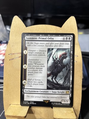 Final Fantasy Universes Beyond MTG: R 0121: Summon: Primal Odin: Rare ...