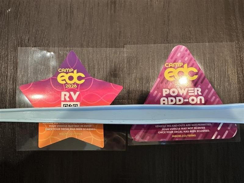 2 EDC VIP TICKETS + RV PASS + Power ADD on package. I WILL NOT OPEN THE ...