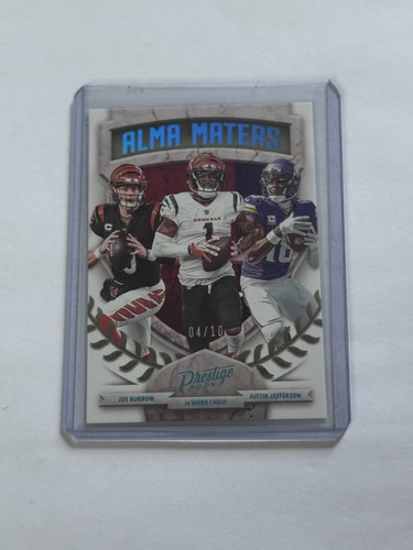 2024 Prestige Alma Matter Joe Burrow/Justin Jefferson/JaMaar Chase ...