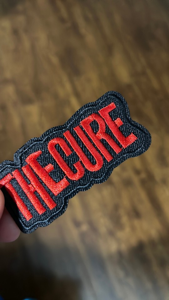 The Cure Patch Iron-On Rock n Roll Pop Music Band Metal Embroidered Sew ...