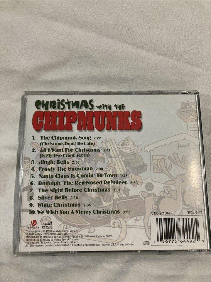 Christmas with the Chipmunks [Madacy] by The Chipmunks (CD, Oct-2003 ...