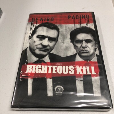 Righteous Kill (DVD, 2008) Movie W/Slipcover Robert DeNiro Al Pacino ...