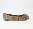 NEW Tory Burch Crystal Bow Houndstooth Ballerina Flat, 7M, MSRP $378 | eBay