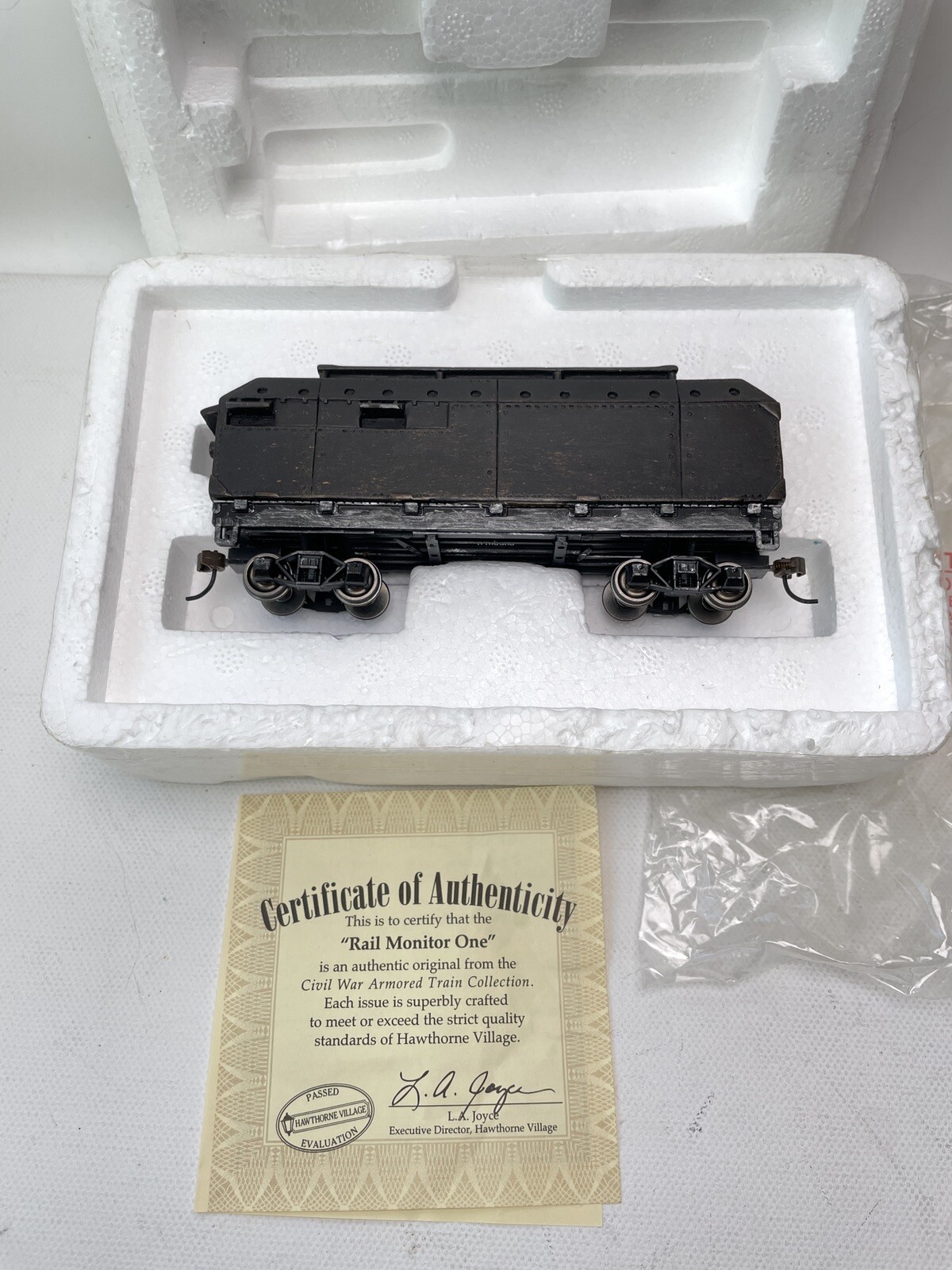 HO Scale Hawthorne Village, Armored Rail Monitor One Car, Civil War ...