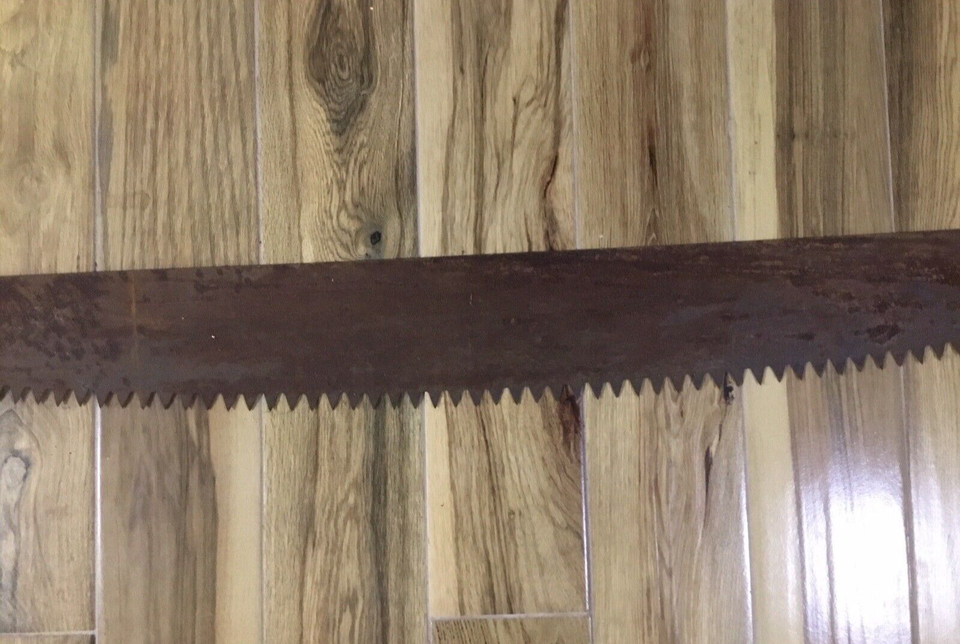 Two Man 60'' Vintage Crosscut Saw Logging Tree 5ft Cross Cut 1930s Wood ...
