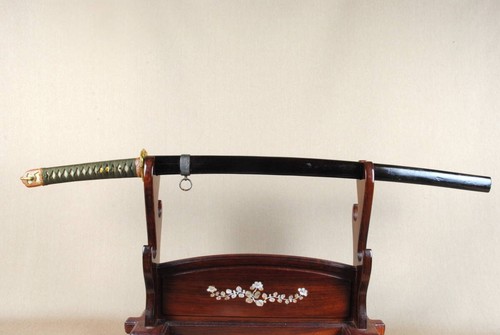 WW2 Japanese Army sword simplified 98type Gunto Fitting, wooden Tsunagi ...