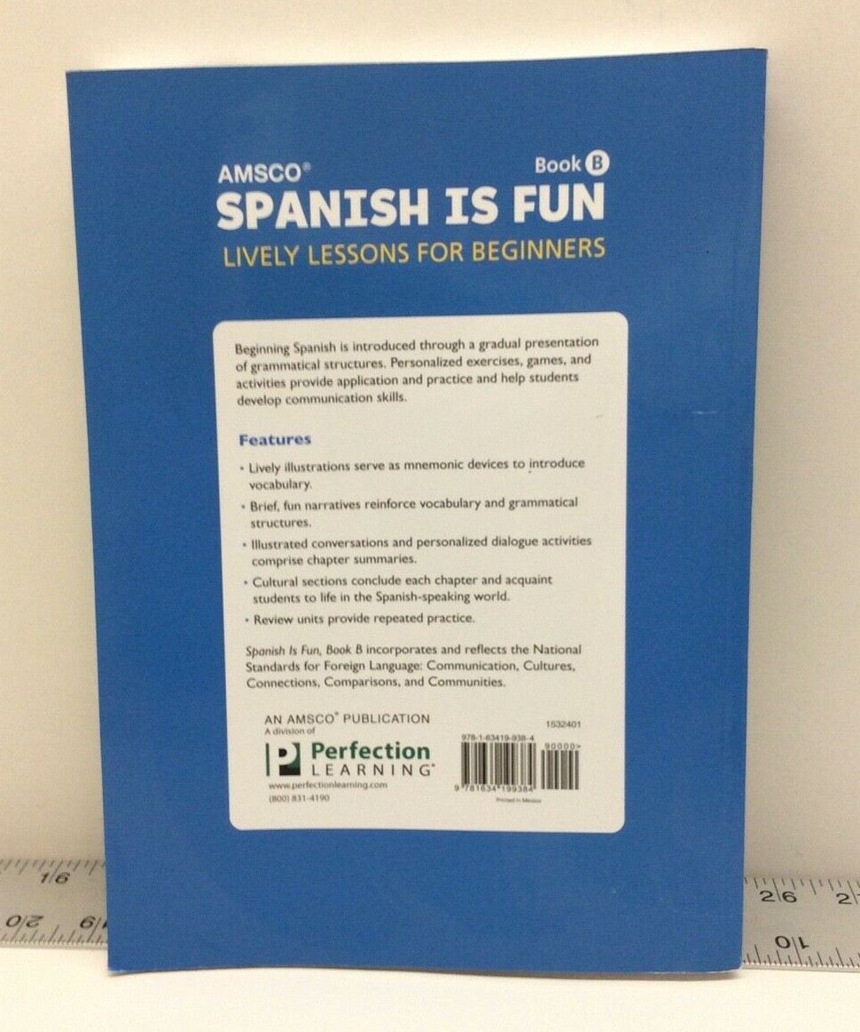 Amsco Book B Spanish Is Fun Lively Lessons For Beginners Fifth Edition ...