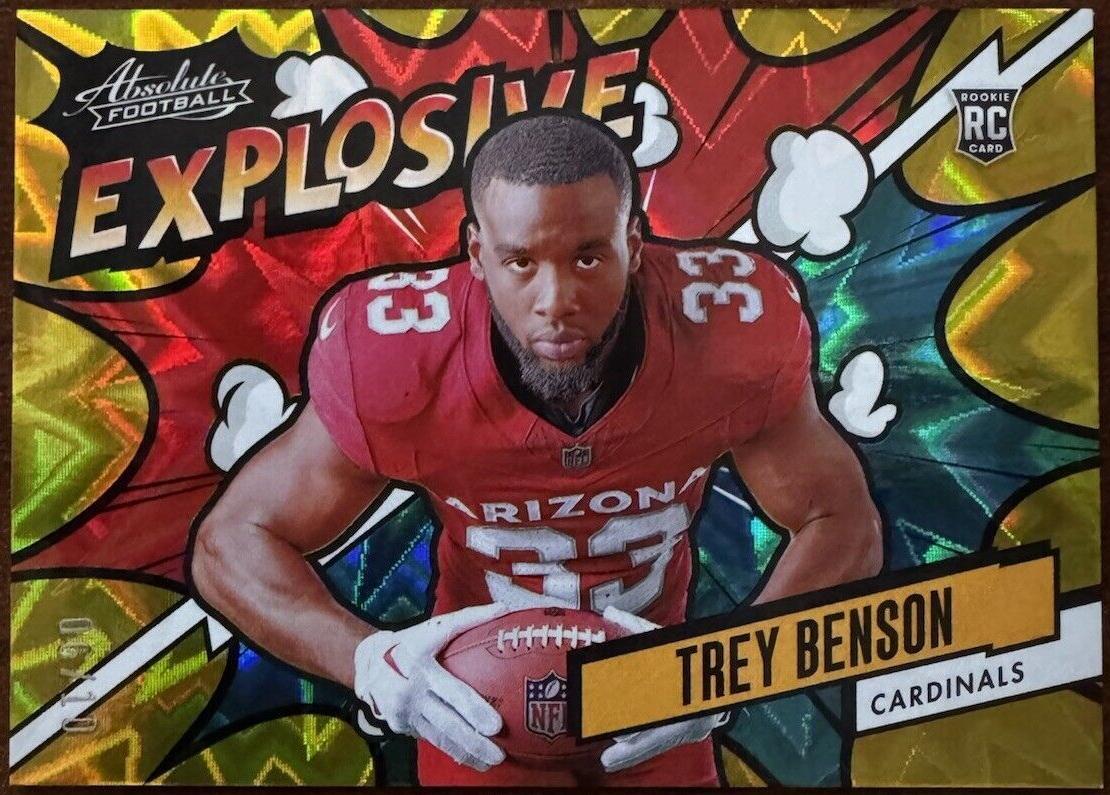 2024 Panini Absolute - Explosive Trey Benson #EX-TBN Gold /10 (RC) for ...