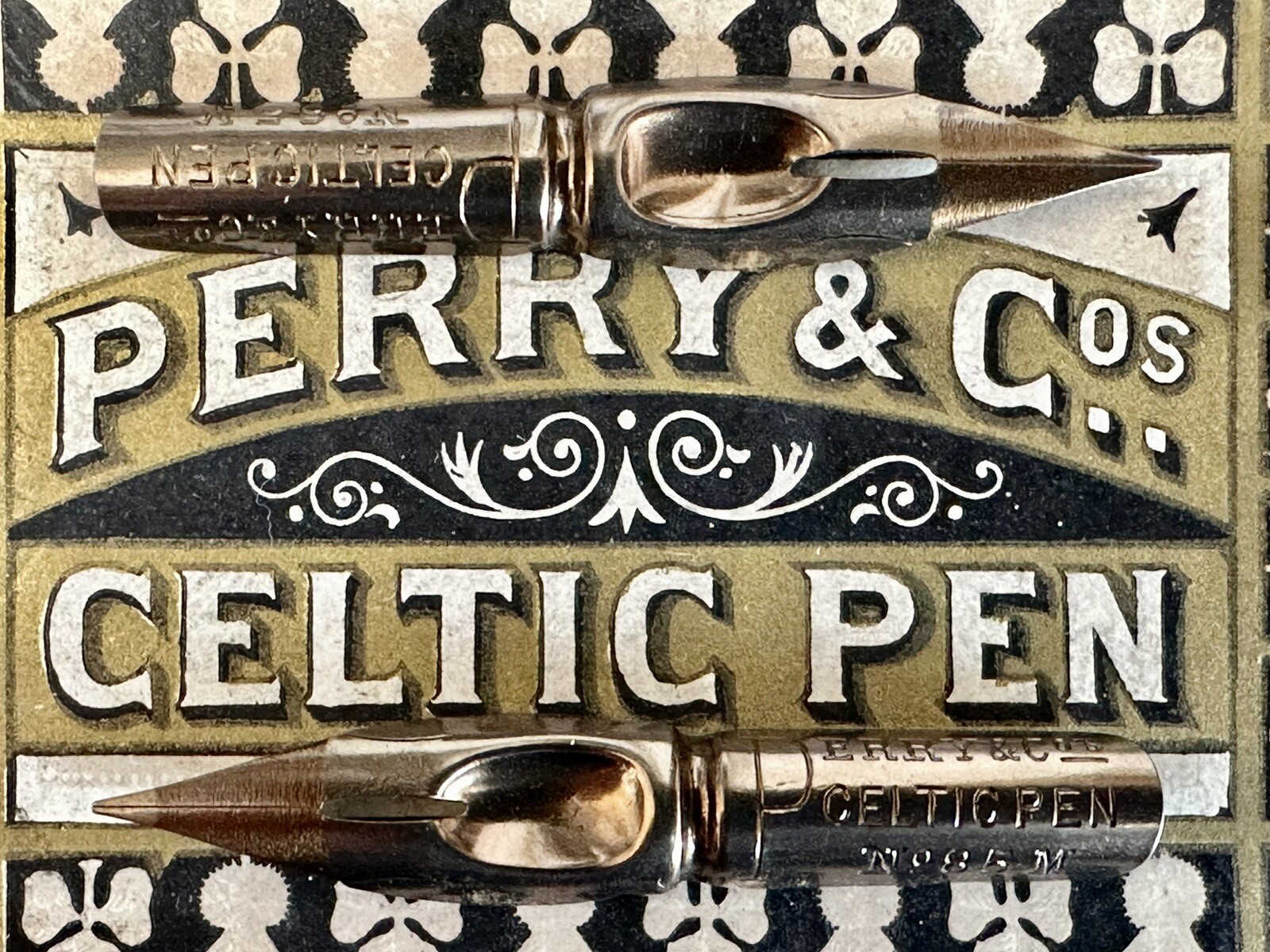 Two Vintage Perry & Co Celtic Pen No. 85M Dip Pen Nibs | eBay