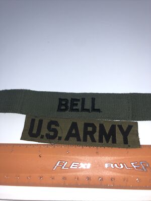 US Army Tape Patches name Bell 2 In Set | eBay