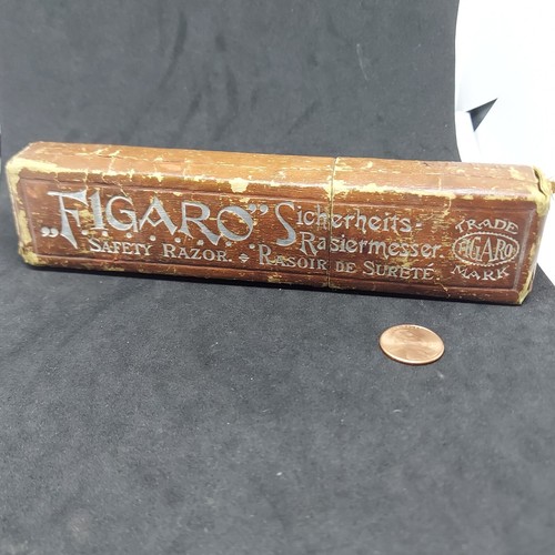 OLD VINTAGE ANTIQUE FIGARO STRAIGHT RAZOR BEST SILVER STEEL BOX ONLY | eBay