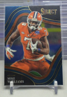 Mike Williams 2022 Panini Select Draft Picks Field Level Blue #187 3-B ...