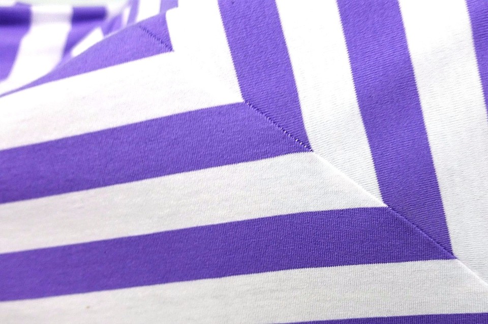 Links Women Plus 1x 2x 3x Purple White Striped Tunic Top Blouse Shirt ...