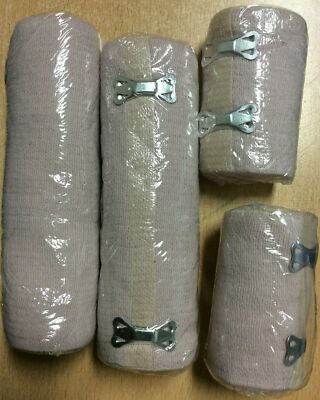 ELASTIC COTTON BANDAGE WRAP,FIRST AID KIT GAUZE MEDICAL WRAP,4 PACK ...