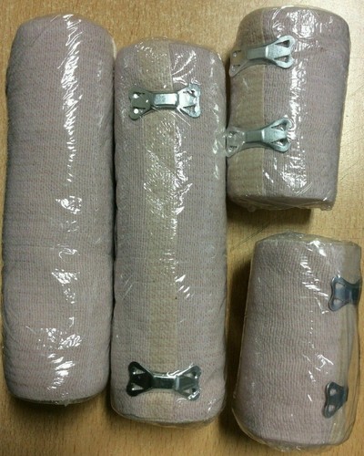 ELASTIC COTTON BANDAGE WRAP,FIRST AID KIT GAUZE MEDICAL WRAP,4 PACK ...