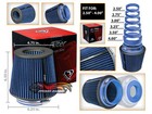 Cold Air Intake Filter Universal BLUE For Deluxe Model Series G3/G4/G5 ...