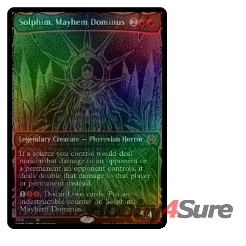 Foil Solphim, Mayhem Dominus (oil Slick Raised Foil) Phyrexia: All Will ...