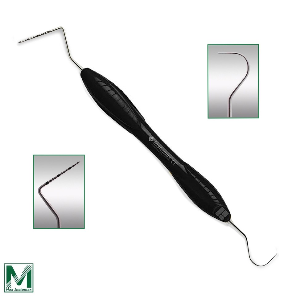 10 Dental Perio Probe UNC 23/15 Explorer Instruments Silicone Handle ...