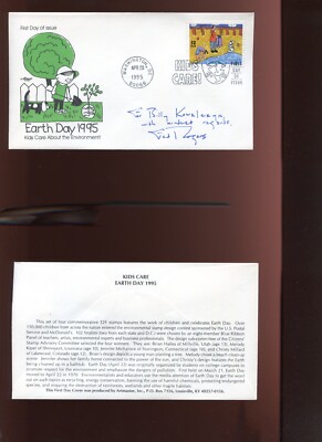 Fred Rogers American Television Host Signed Earth Day 1995 Cover LV9929 ...