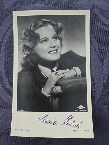 MARIA HOLST Autogramm Signiert Autograph SIGNED Original Autogrammkarte ...