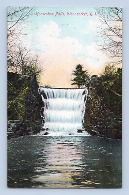 Horseshoe Falls Woonsocket RI Rhode Island Vintage Postcard | eBay