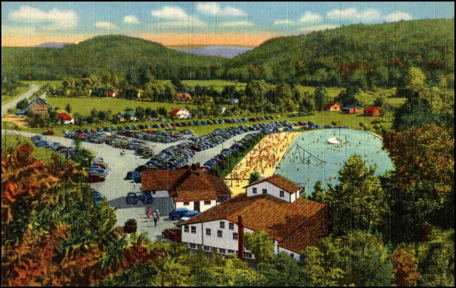 Ligonier Valley Beach, Pennsylvania Lincoln Highway, Ligonier PA Linen ...