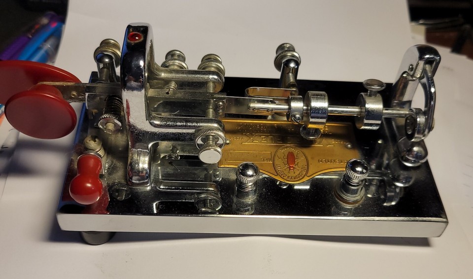 Vintage 1958 Vibroplex Original Deluxe Bug Sn. 204720 ham radio great ...