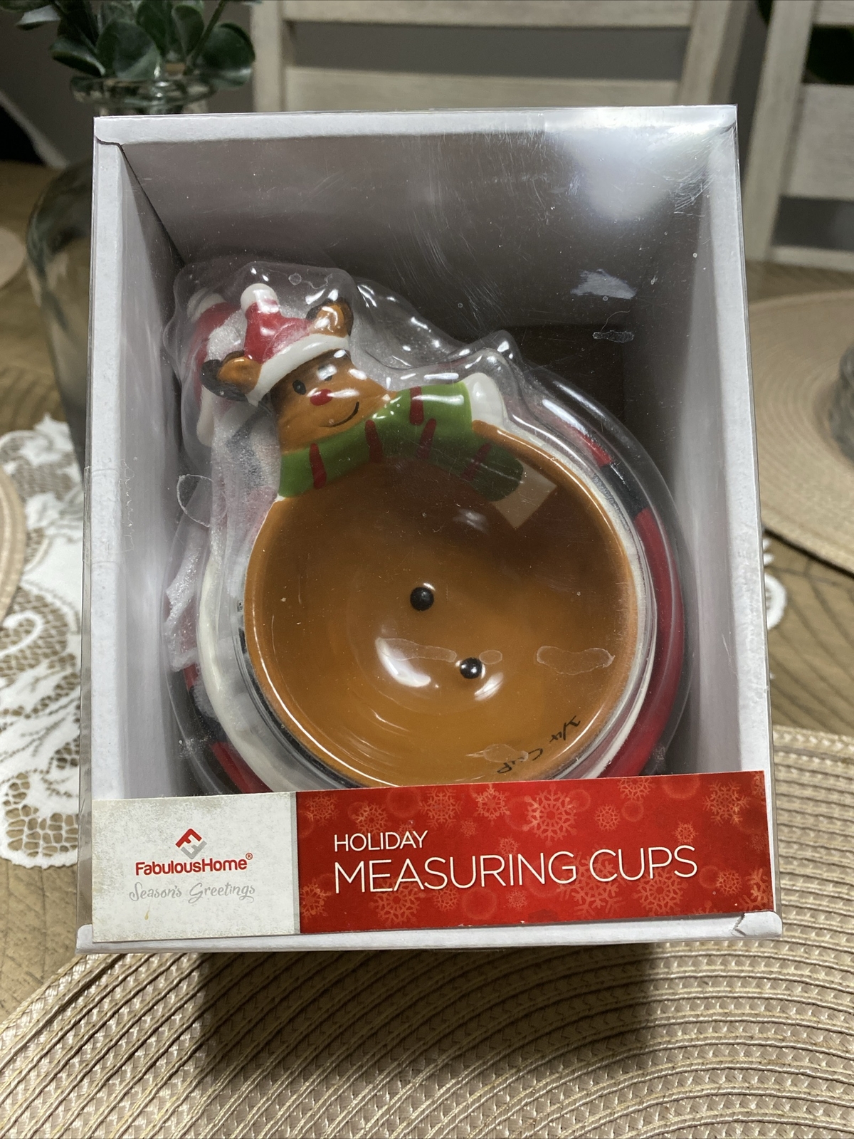 Holiday Measuring Cups Set Of 4 - FabulousHome | eBay