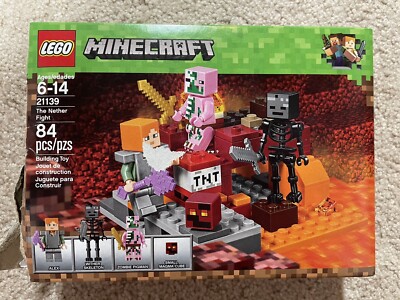 Lego Minecraft 21139, The Nether Fight 100% Complete w/ Box & Manual ...