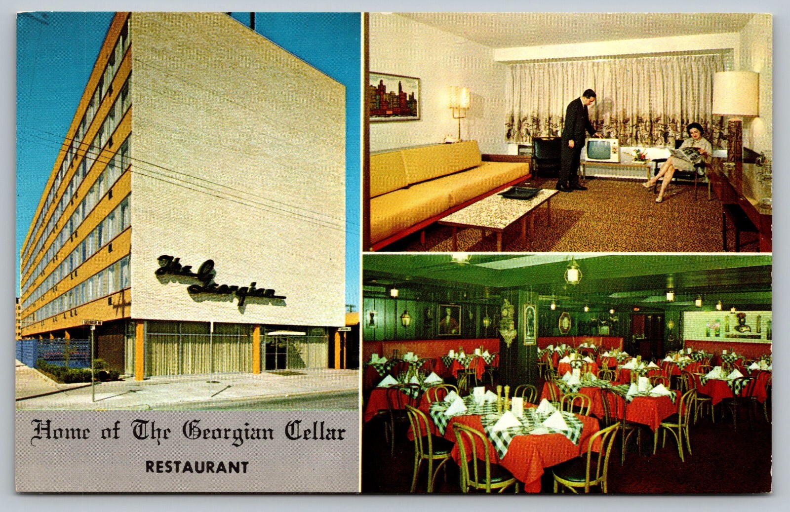 Postcard The Georgian Cellar Restaurant Hotel Silver Spring MD VTG ...