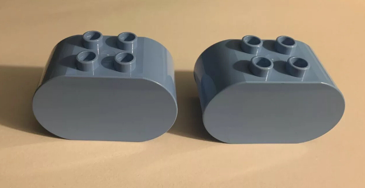 lot of 2 light blue Duplo specialty blocks - combined shipping (BLUE8 ...