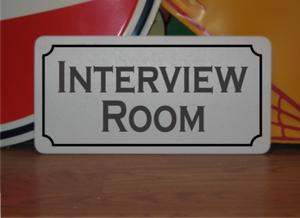 Interview Room Metal Sign for Court Room or Police Station | eBay