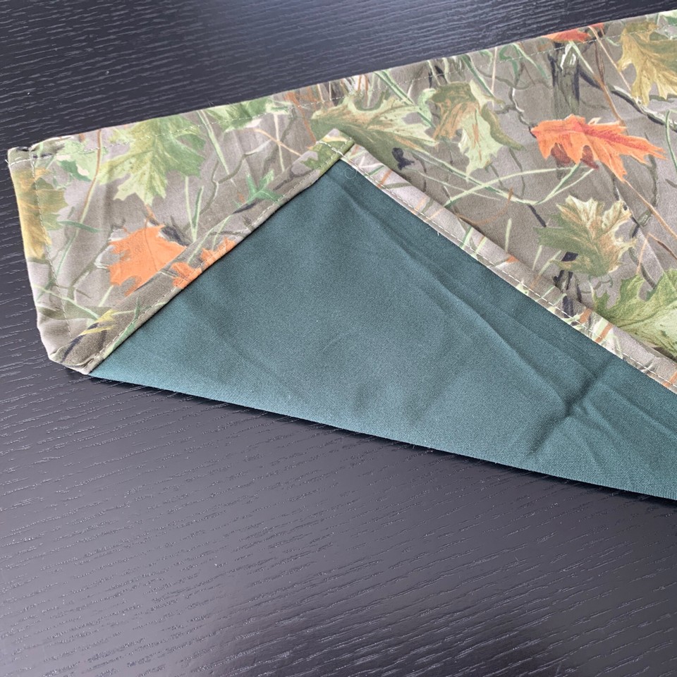 Camo Table Topper ~ Mini Table Runner 20”x10”~ Camouflage Leaves Runner ...