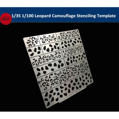 1/35 1/100 Leopard Camouflage Stenciling Template Leakage Spray Plate ...